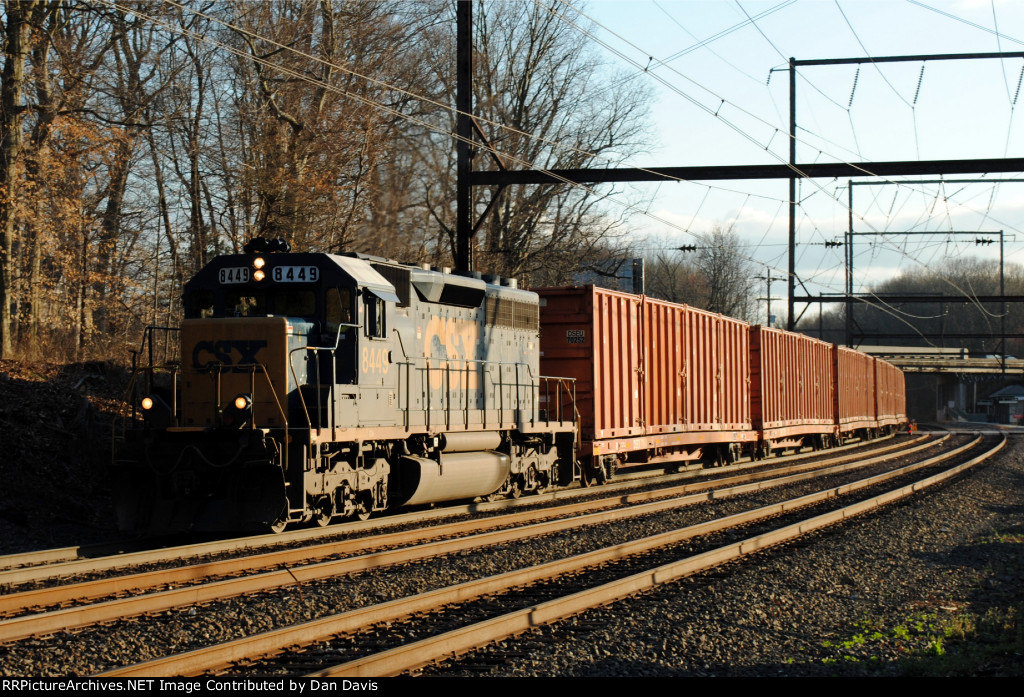 CSX SD40-2 8449 leads Q706-20